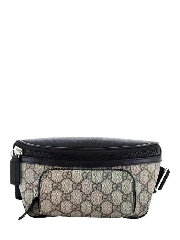 Gucci Eden Gg Coated Canvas Belt Bag - Black