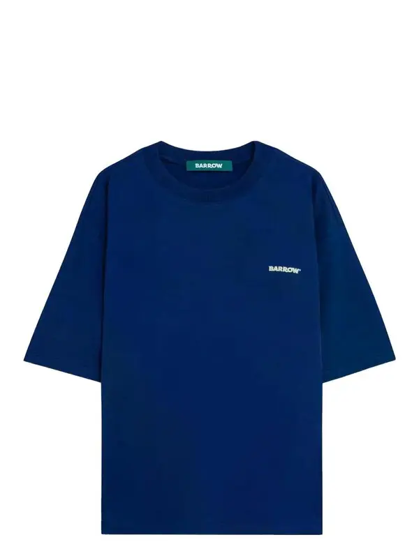 BARROW Crew-neck Short-sleeve T-shirt - Blue