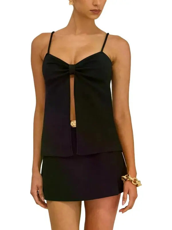 Cult Gaia Lennon Heart-neckline Top - Black
