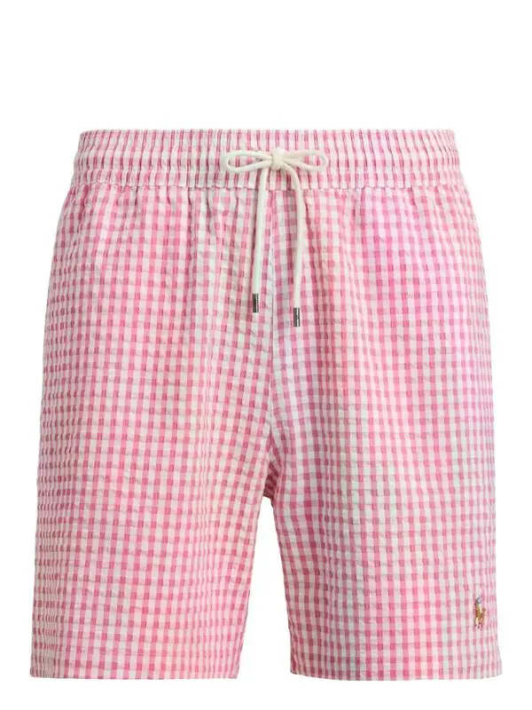 Polo Ralph Lauren Gingham-pattern Swim Short - Pink