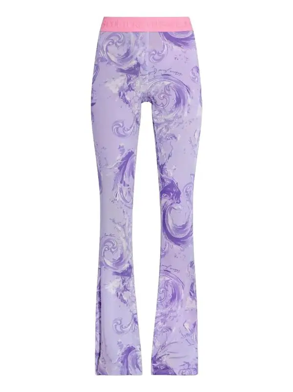 Versace Flared Trousers - Purple
