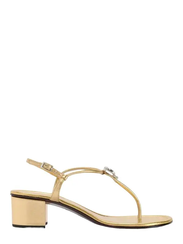 GIUSEPPE ZANOTTI Maeeve Rhinestone Thong Sandals - Gold