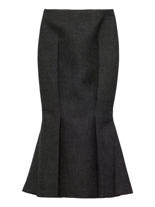 Prada Midi Pencil Skirt - Grey