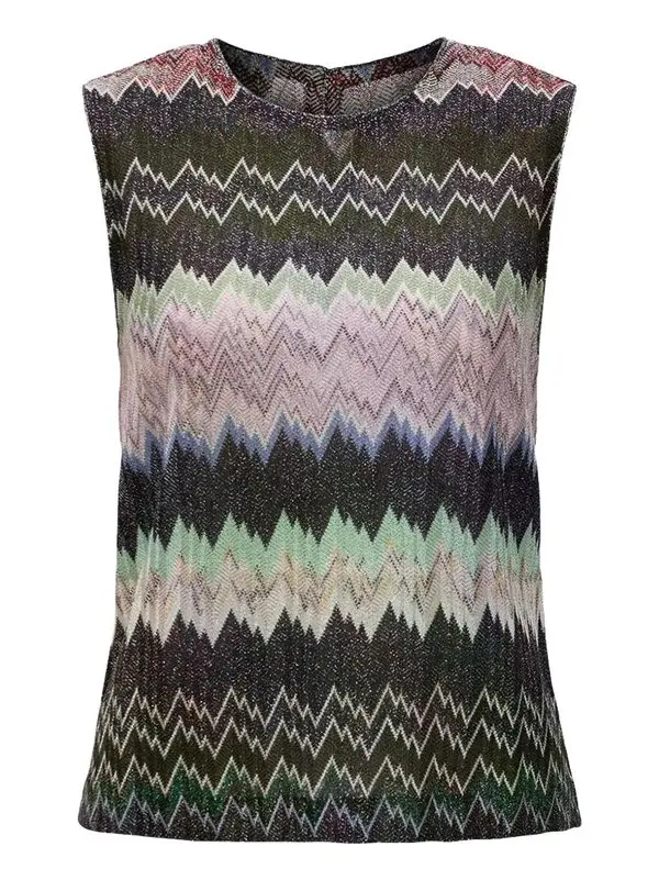 Missoni Zigzag-patterned Top - Black