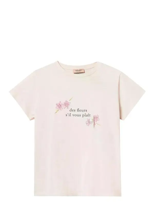 TWINSET Slogan-print T-shirt - Pink