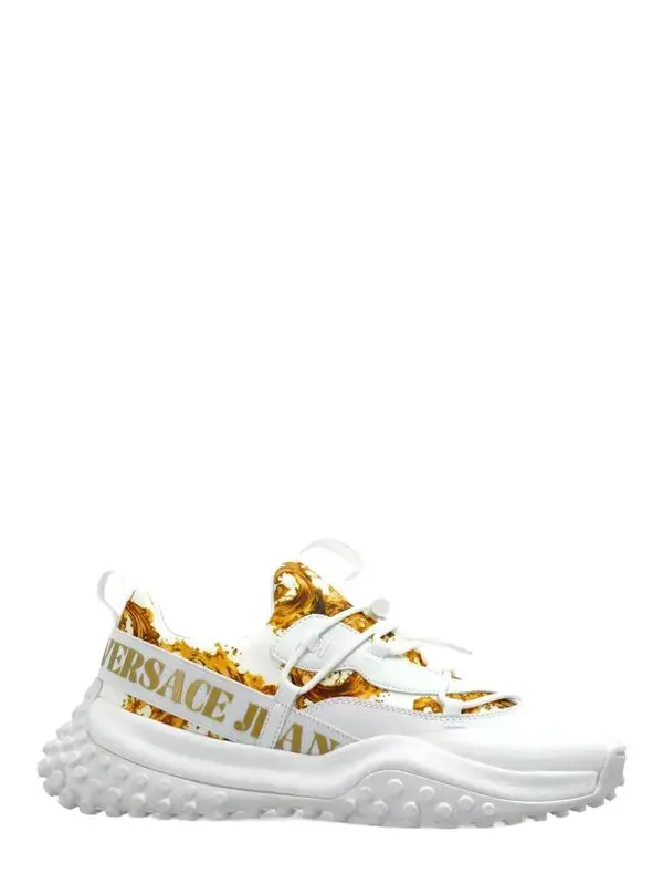 Versace Baroque-print Sneakers - White
