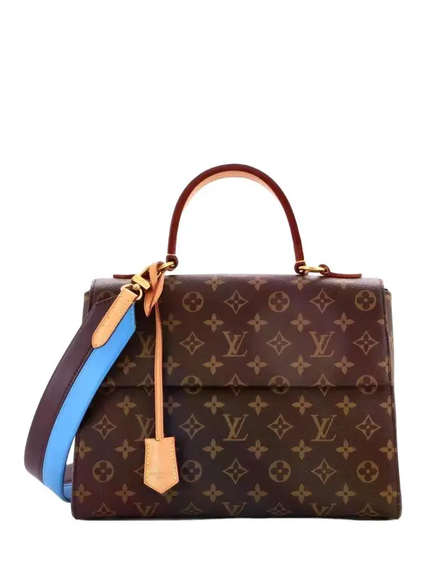 LOUIS VUITTON Cluny Top Handle Mm Monogram Canvas - Brown