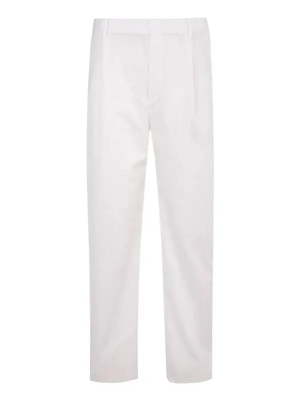 Agnona Pleated Trousers - White