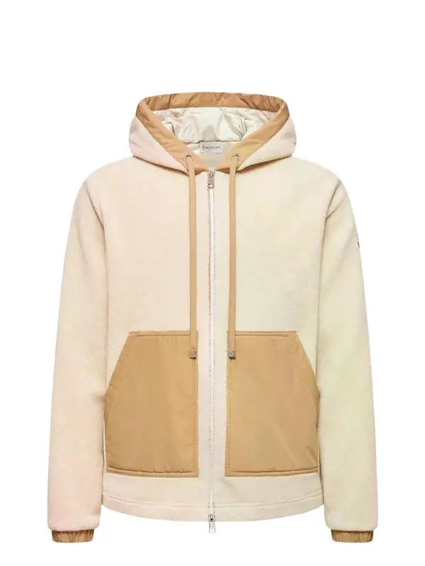 Moncler Zip-up Hoodie - Neutrals