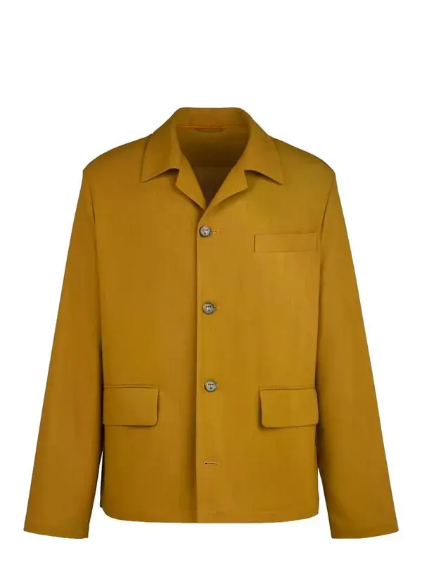 TOD'S Flap-pocket Buttoned Overshirt - Yellow