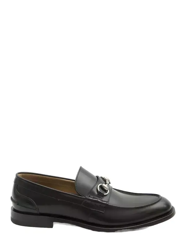 Gucci Horsebit Leather Loafers - Black