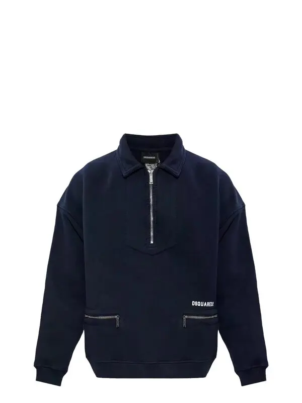 Dsquared2 Half-zip Sweatshirt - Blue