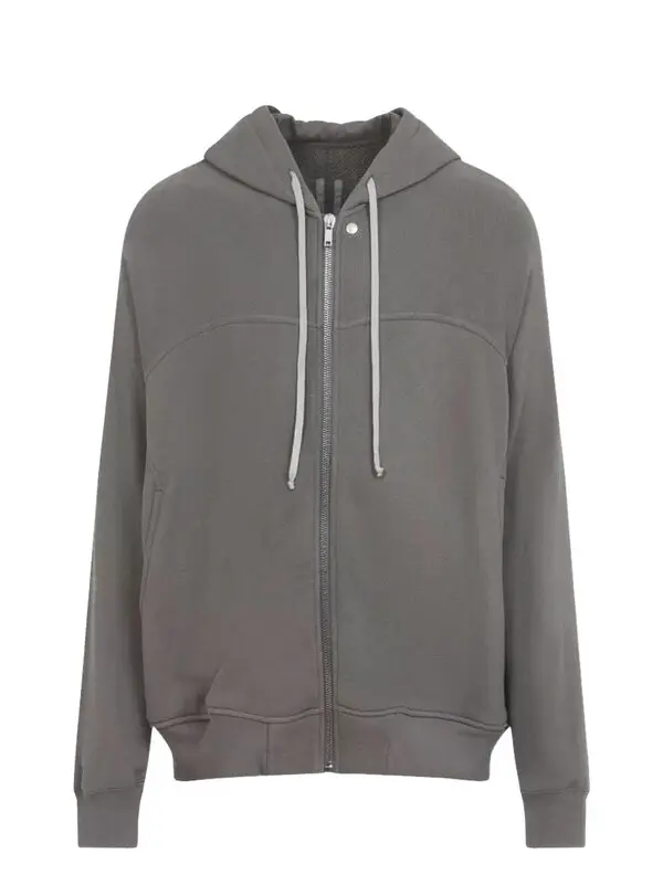 Rick Owens Windbreaker Zip-up Hoodie - Grey