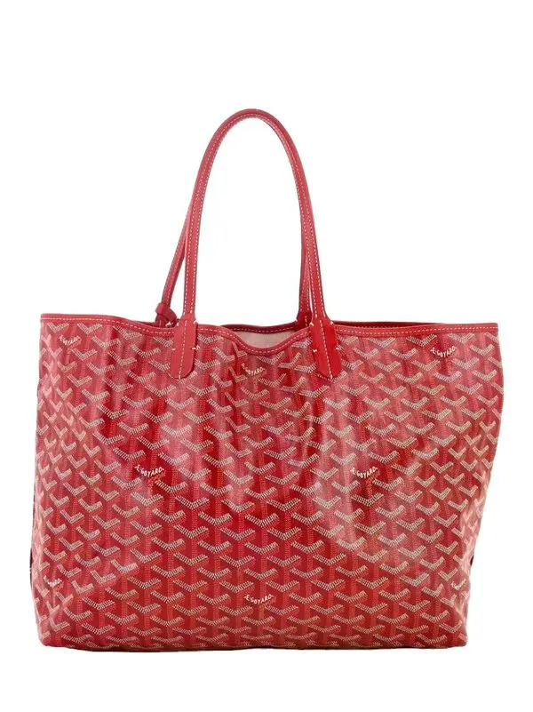 Goyard Saint Louis Coated Canvas Pm Tote Bag - Red