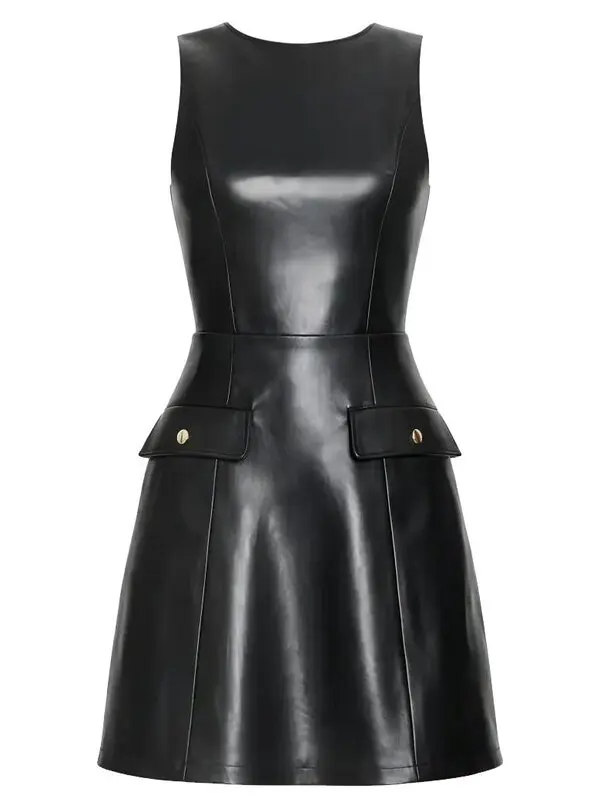 Alice + Olivia Marcella Mini Dress - Black