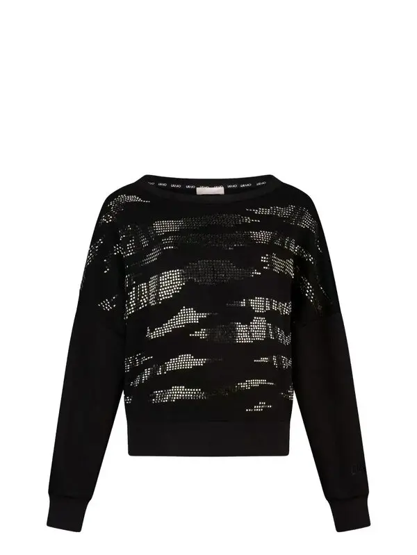 Liu Jo Appliqués Crew-neck Sweatshirt - Black