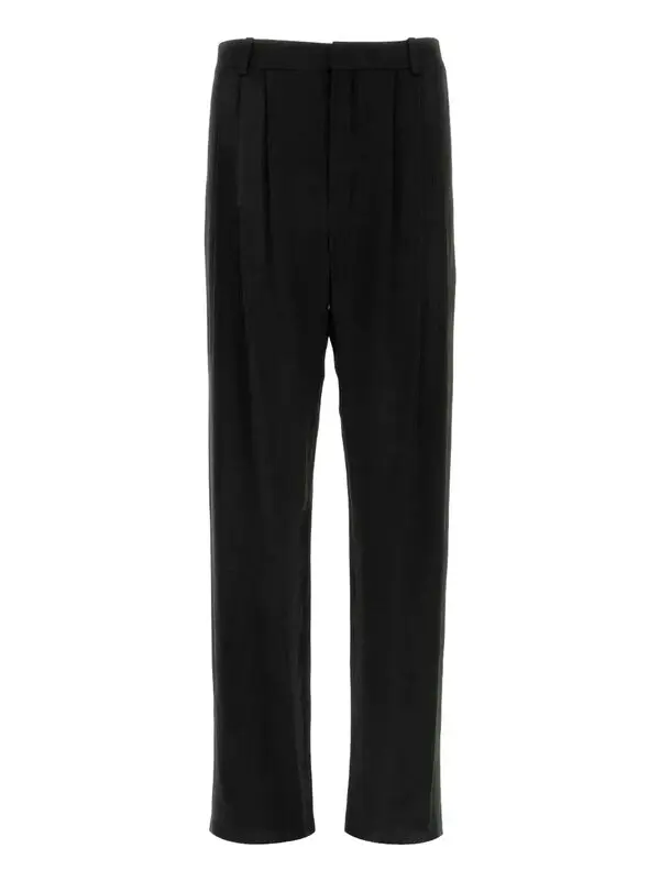 Saint Laurent Crepe Trousers - Black
