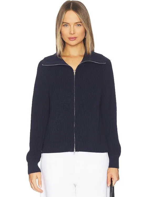 STITCHES & STRIPES Laurie Full Zip Sweater - Navy