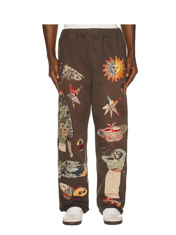 SAMUEL ZELIG Collage Pant - Brown