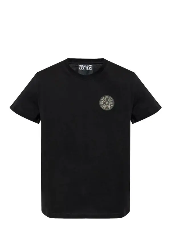 Versace Logo-patch T-shirt - Black