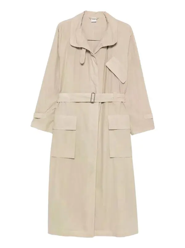 Aspesi Patch Pocket Belted Coat - Neutrals