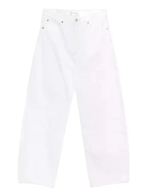 FRAME The Bow High-waisted Jeans - White