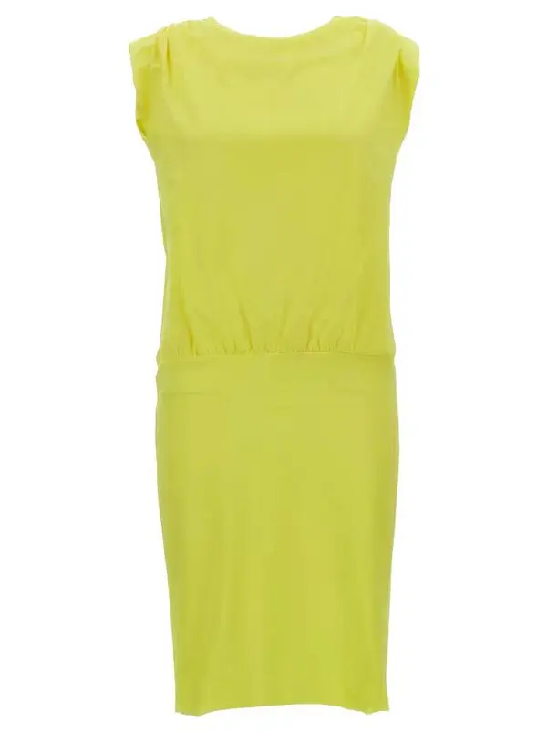 IRIE' Gathered Midi Dress - Yellow