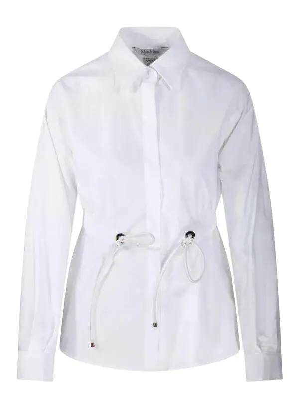 Max Mara Tazzina Drawstring Shirt - White