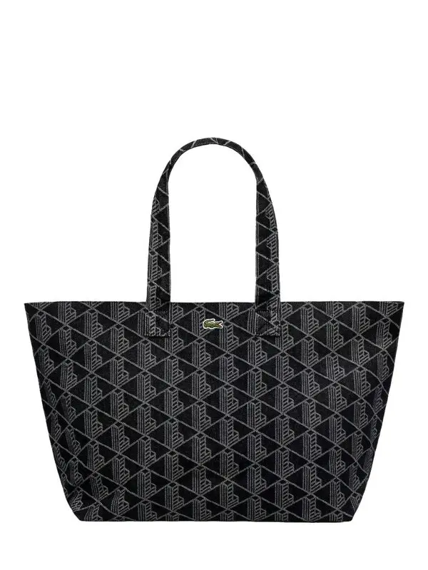 Lacoste Jacquard Logo Tote - Black