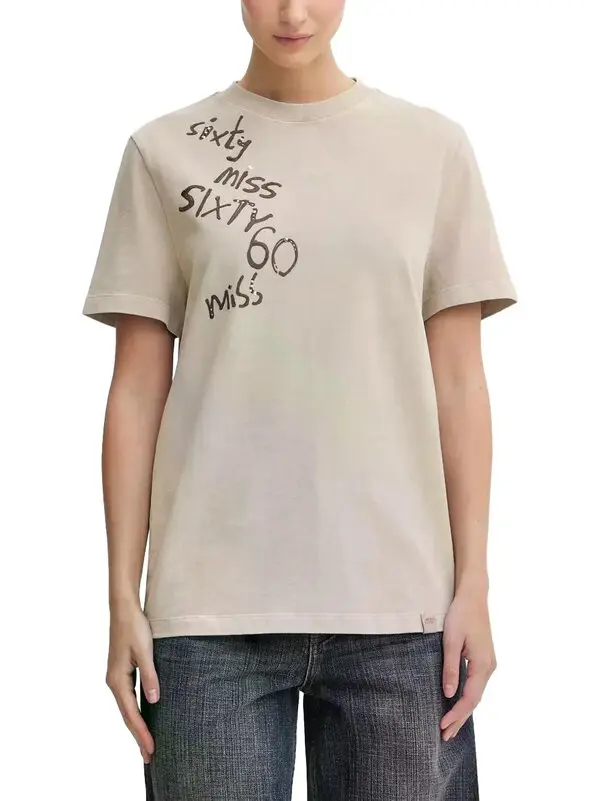 Miss Sixty Embroidered T-shirt - Neutrals