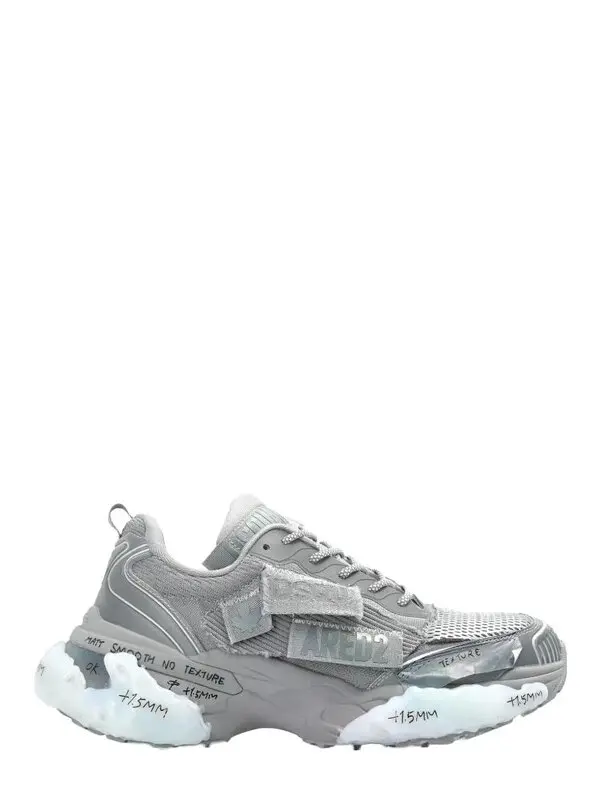 Dsquared2 Faster Mesh-panelled Sneakers - Grey