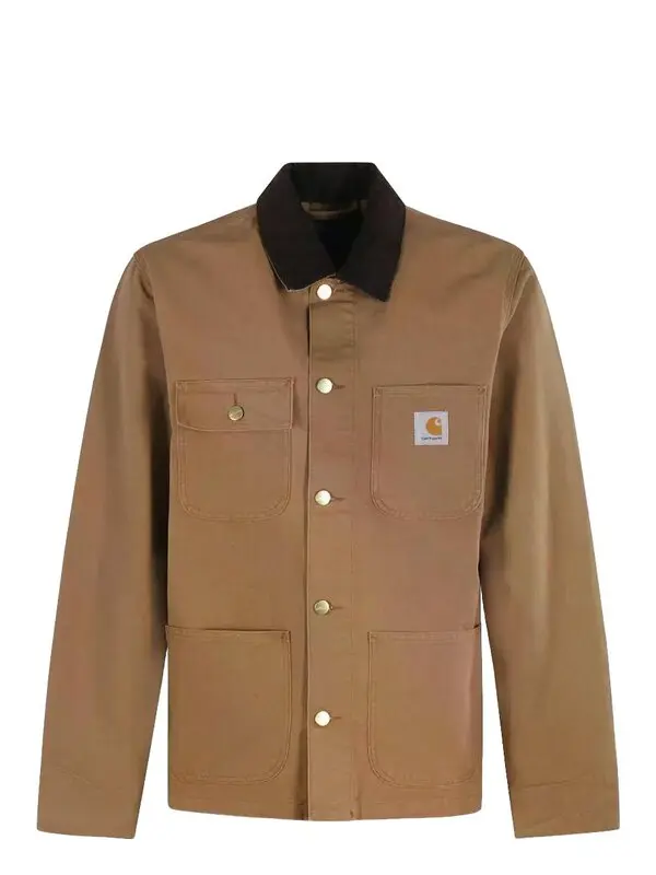 Carhartt Work In Progress Michigan Hamilton Corduroy-collar Buttoned Jacket - Brown