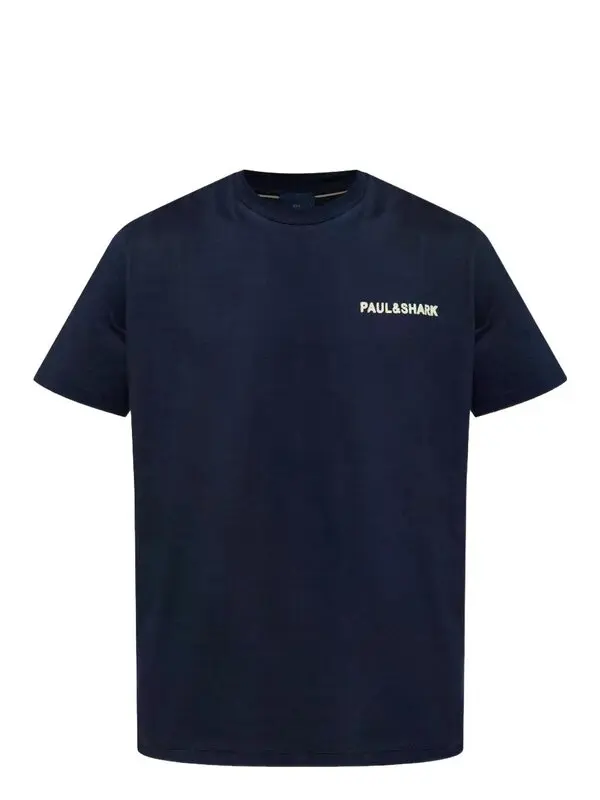 Paul & Shark Logo-detail T-shirt - Blue