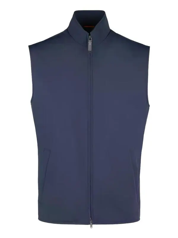 TOD'S Zip-fastening Vest - Blue