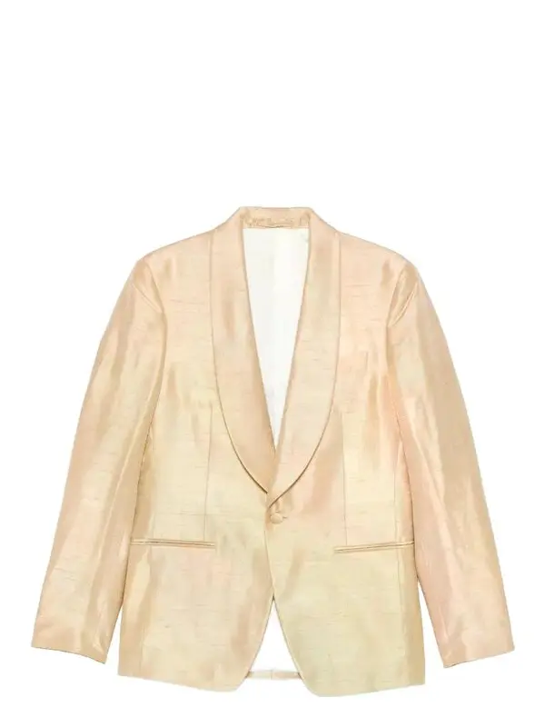 LARDINI Shawl-lapel Jacket - Gold