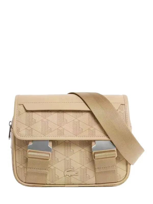 Lacoste Embossed Messenger Bag - Neutrals