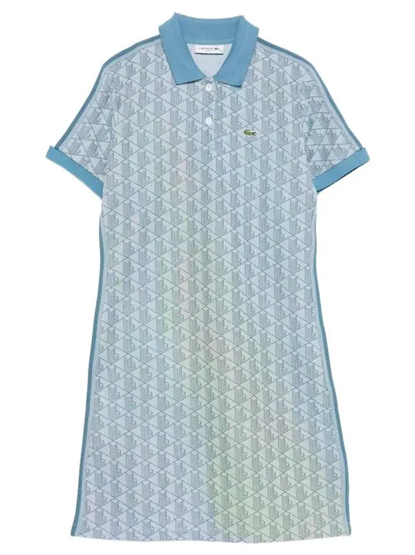 Lacoste Polo-collar Mini Dress - Blue