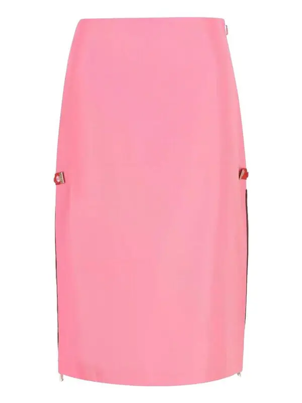 Fendi Zip-detailed Midi Skirt - Pink