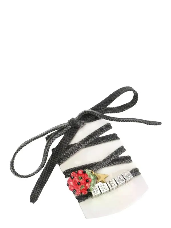 GOLDEN GOOSE Star-beaded Shoelaces - Grey