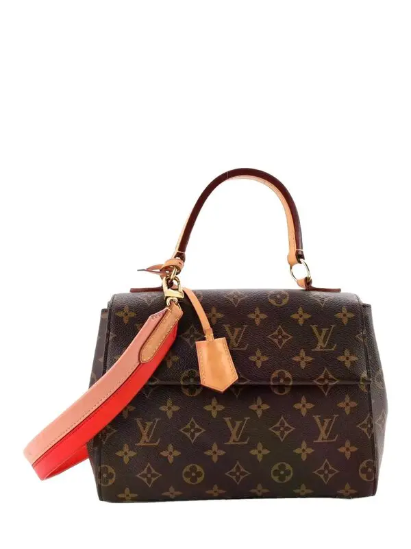 LOUIS VUITTON Cluny Top Handle Bag Monogram Canvas Bb - Brown