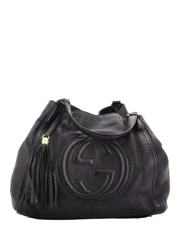 Gucci Soho Leather Medium Shoulder Bag - Black