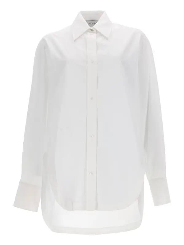 Sportmax Poplin Kimono Shirt - White