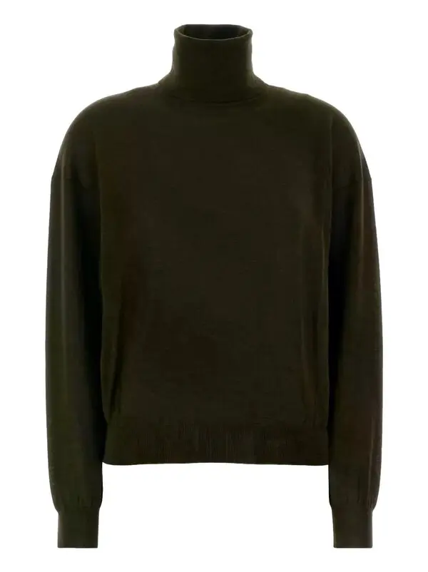 Saint Laurent Turtleneck Sweater - Green