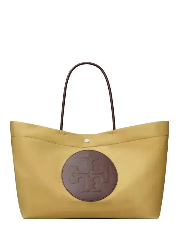 Tory Burch Ella Twist Logo-plaque Tote Bag - Neutrals