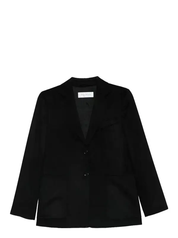 Max Mara Belluro Single-breasted Blazer - Black
