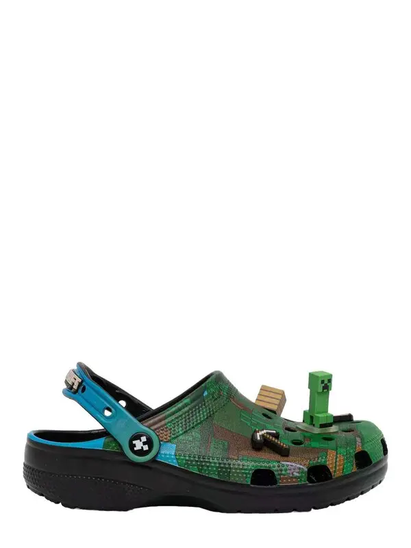 CROCS Minecraft Clog Slides - Green