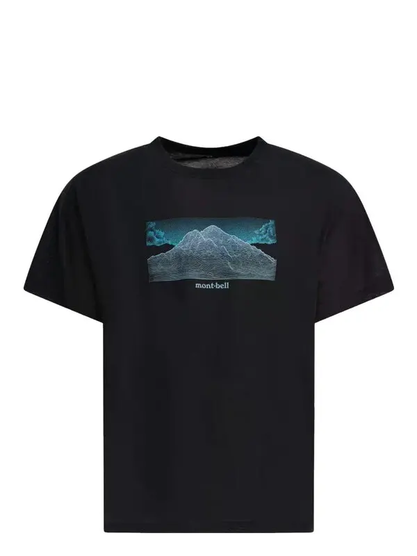 MONTBELL Graphic Print T-shirt - Black