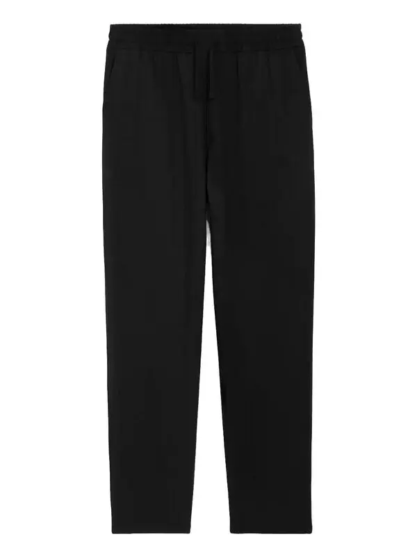 Ami Elasticated Waist Loose Trousers - Black