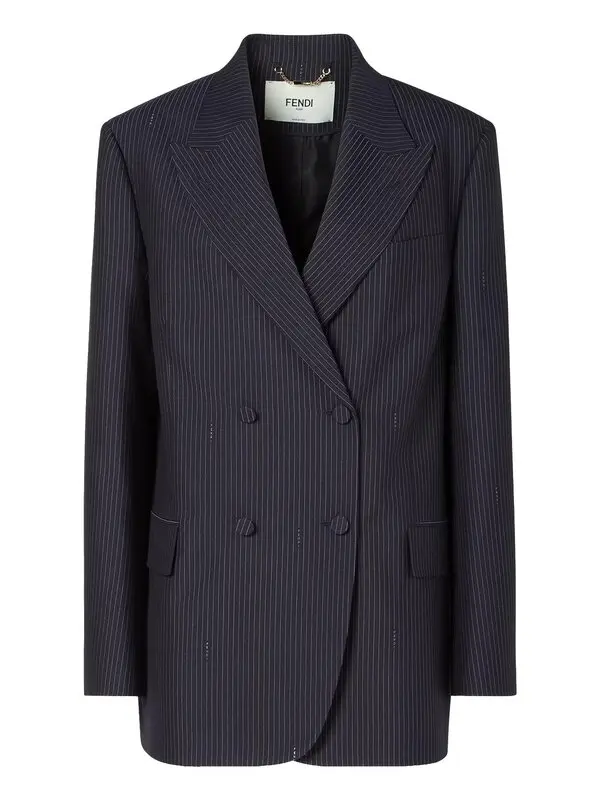 Fendi Wool Blazer - Blue