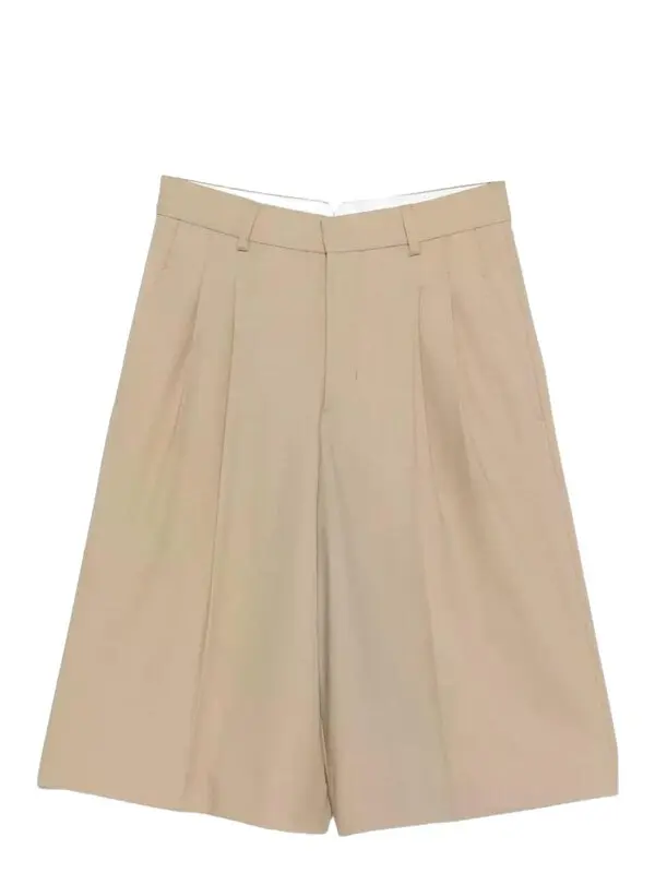 Ami Pleated Shorts - Neutrals